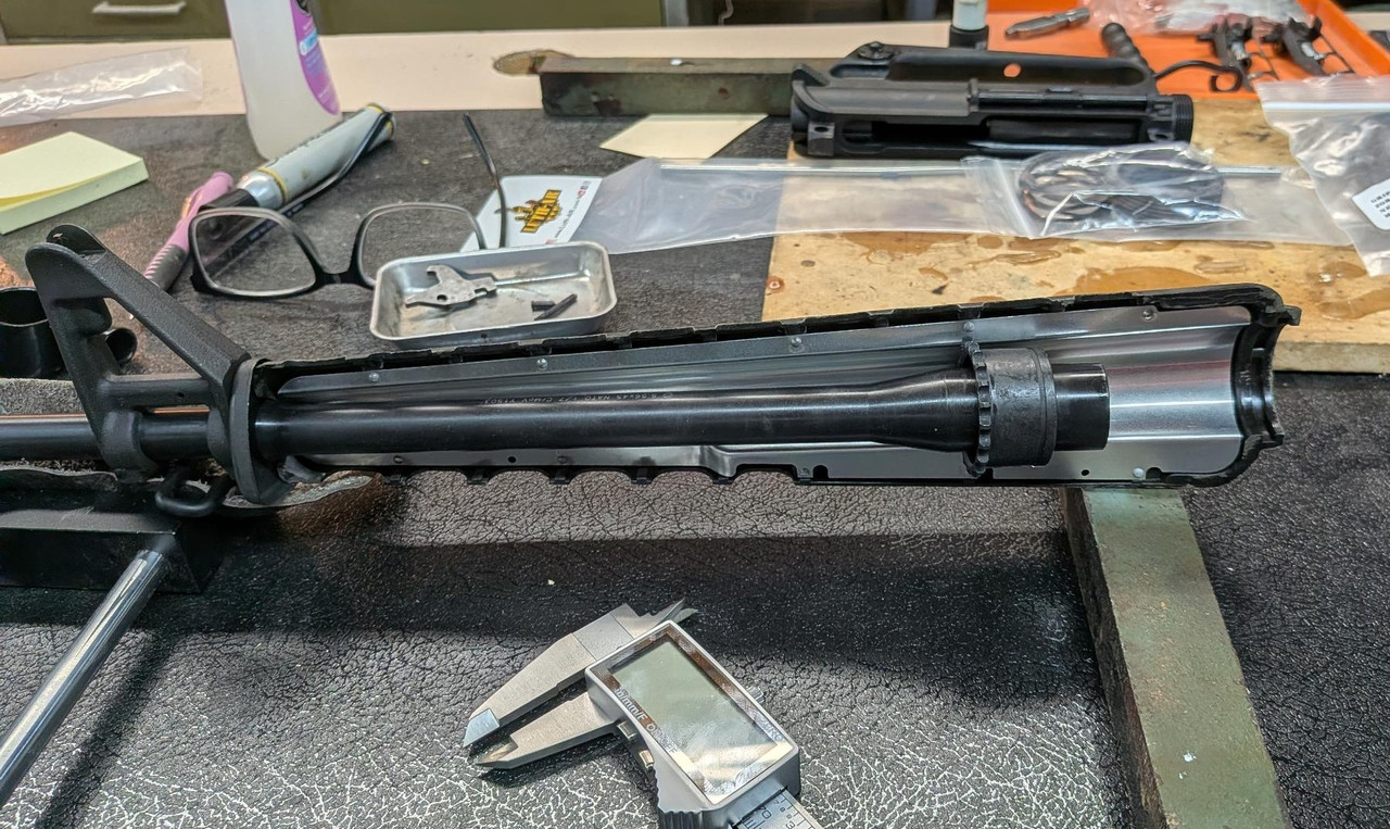 Modifying triangular handguards for a middy > AR-15 / M-16 Retro Forum ...