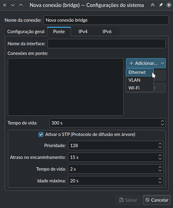 [DICA] Configurar rede Bridge no NetworkManager E/OU Cockpit e usar no Virt-Manager - BigLinux o ...
