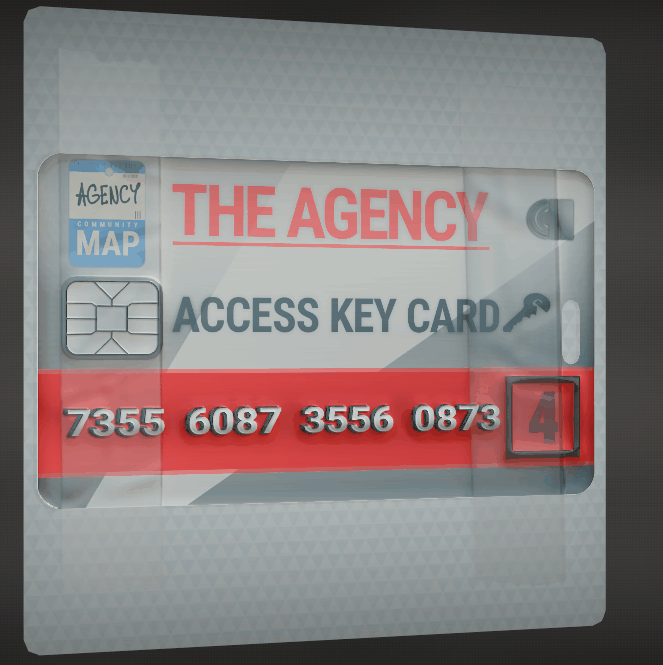 Steam Workshop::Sticker | ACCESS KEY CARD 4lvl AGENCY (Foil)