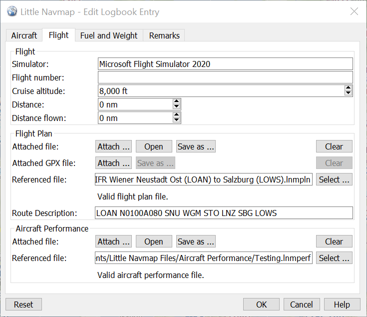 How can I add old logbook entries manually? - Little Navmap | Little ...