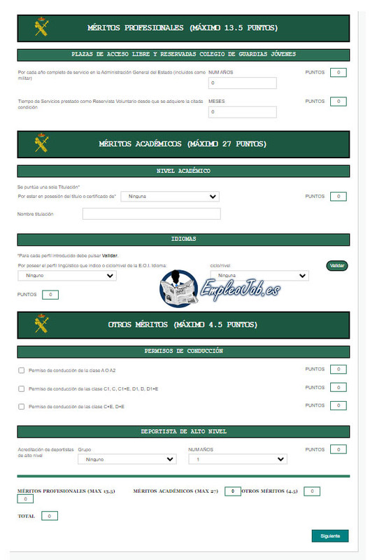 Cómo presentar la instancia para opositar a Guardia Civil