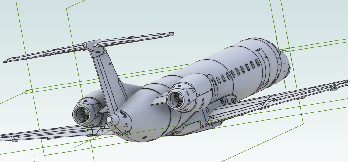 1/72, 1/48 & 1/32 - Embraer ERJ135/140/145& E-99M by One Man Model (3D ...