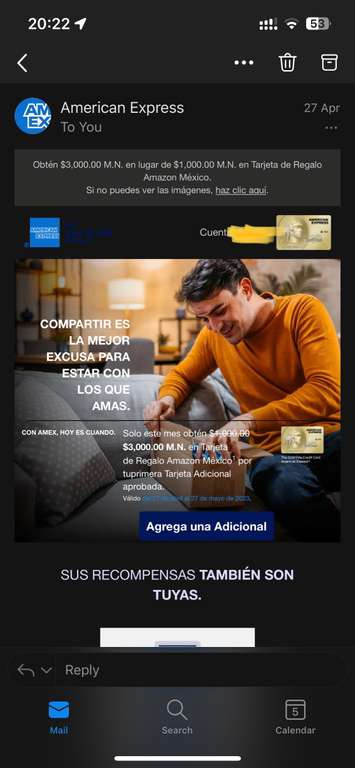 American Express $3000 en Amazon Gift Card al solicitar la primera tarjeta adicional aprobada ...