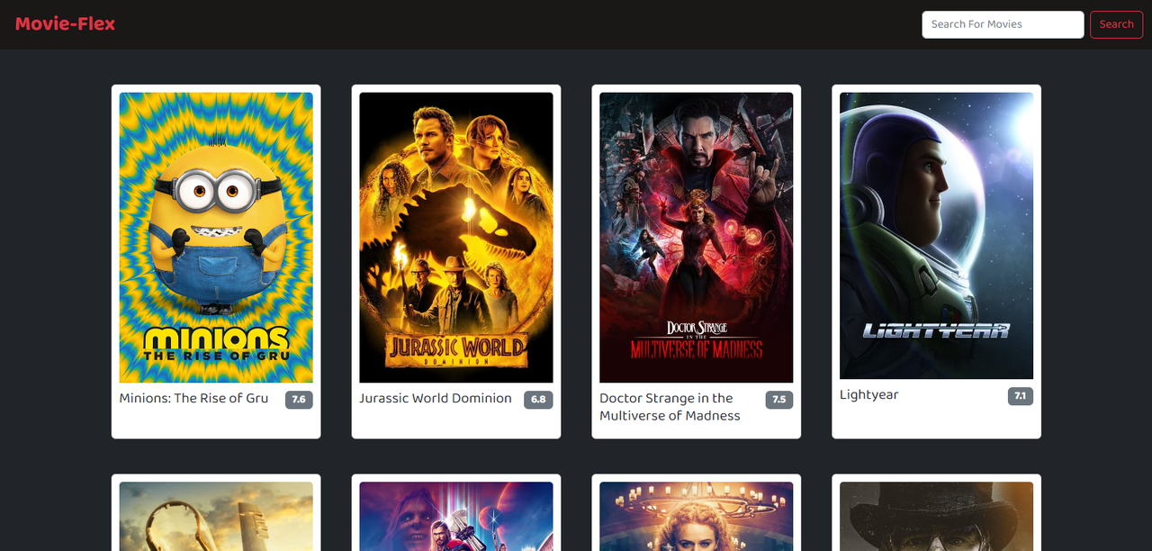 GitHub - SyedFaraz-hub/Movie-Flex-React: Movie Flex is a Web Application based on TMDB API ...
