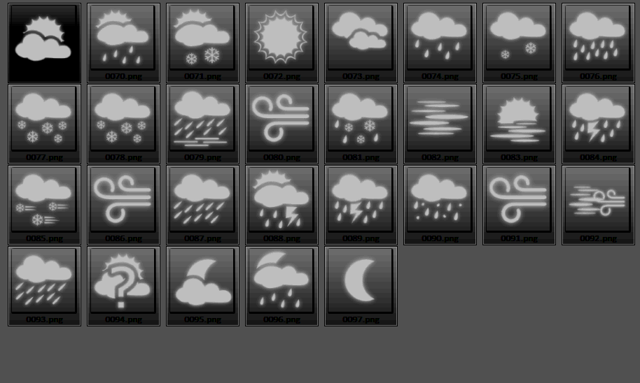Nice weather icons collection made by me for watchfaces creators [GTR ...