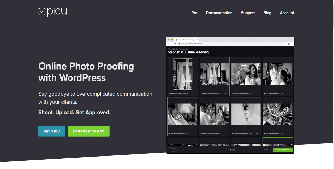Picu Pro - Online Photo Proofing With WordPress Plugin – Bliter GPL