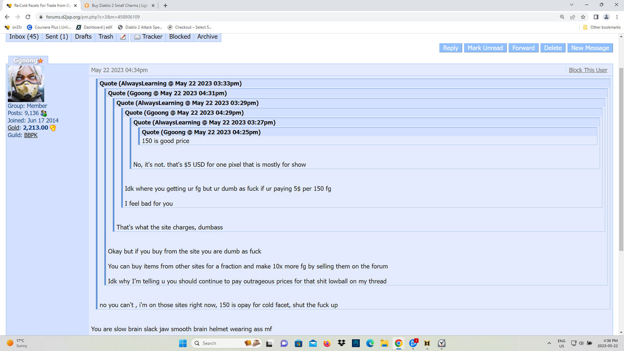 Cold Facets For Trade - Topic - d2jsp