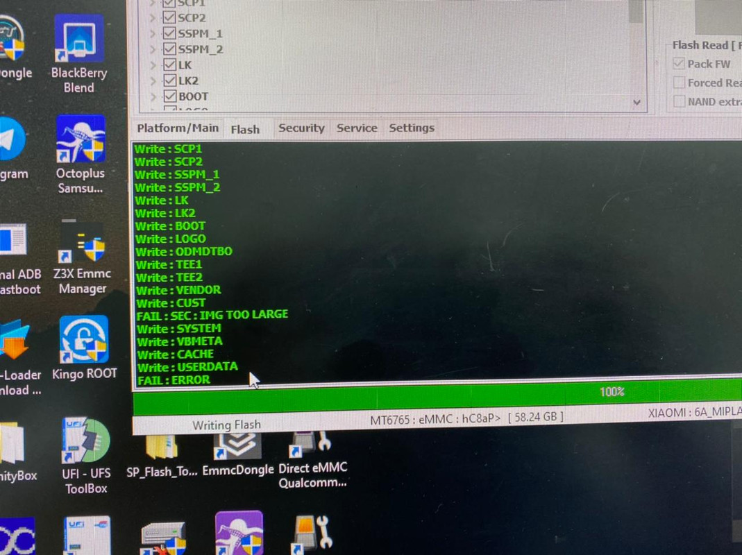 MI Play user data error successfully fixed by shrinking EMMC from 64GB ...
