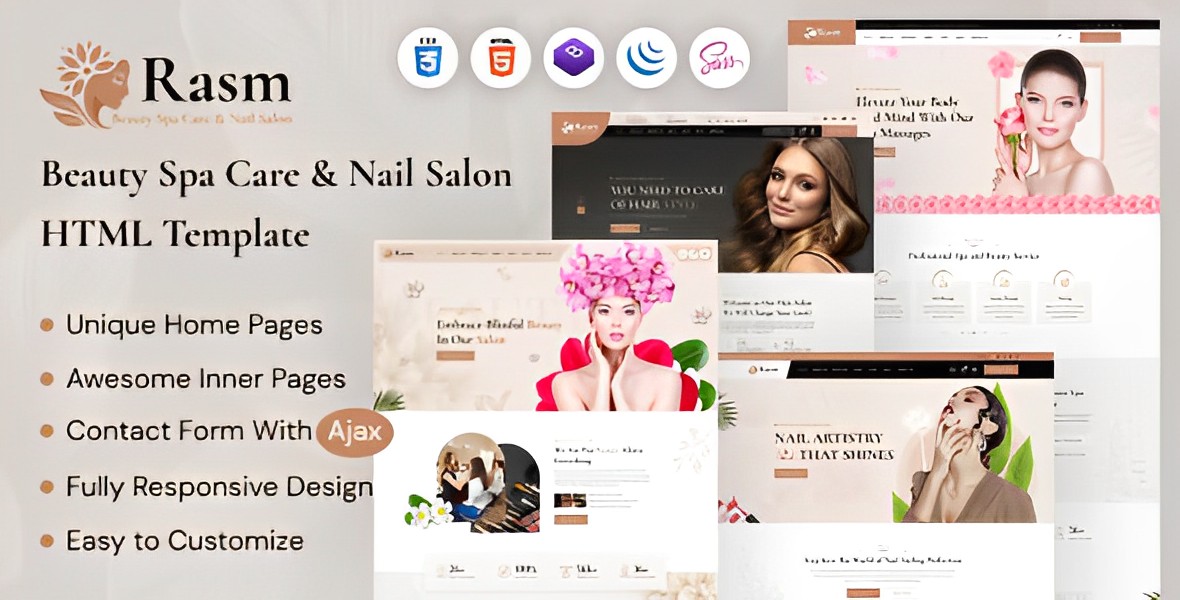 Rasm – Beauty Spa Care & Nail Salon HTML Template – Bliter GPL