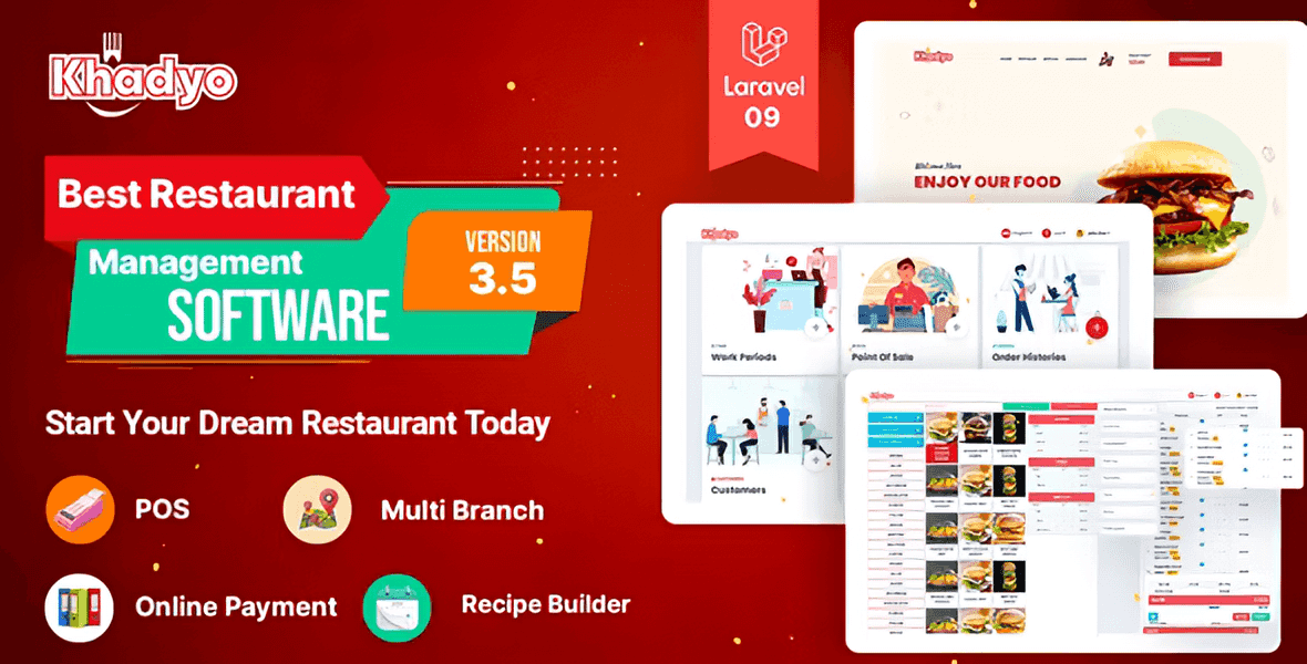 Khadyo Restaurant Software – Online Food Ordering Website With POS PHP Script – Bliter GPL