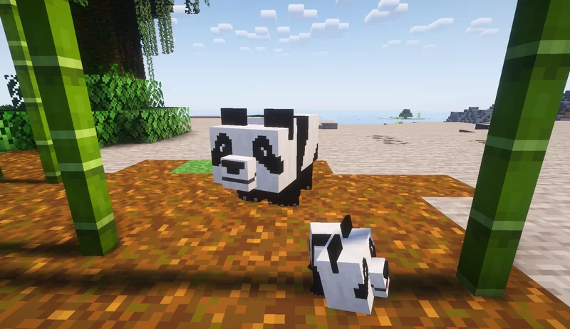 A Minecraft Movie Panda Minecraft Texture Pack