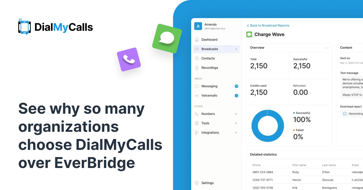 DialMyCalls vs. EverBridge | Explore Better Features & Pricing
