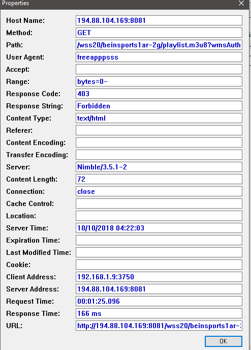 vlc - 403 forbidden when redirect to external link by php - Stack Overflow