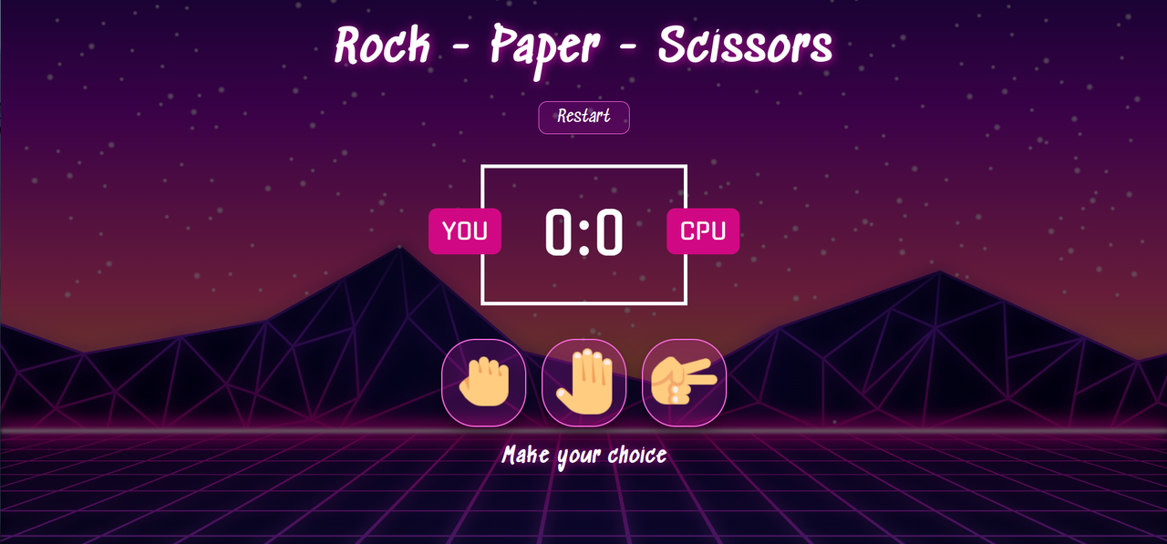 GitHub - juansoto10/rock-paper-scissors: Rock Paper Scissors Game. Created using JavaScript ...