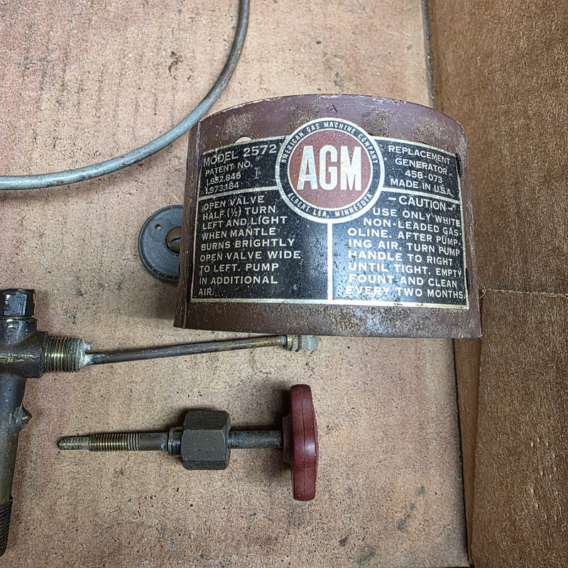 SOLD - AGM Model 2572 Parts $20 + Shipping - The Coleman Collectors Forum
