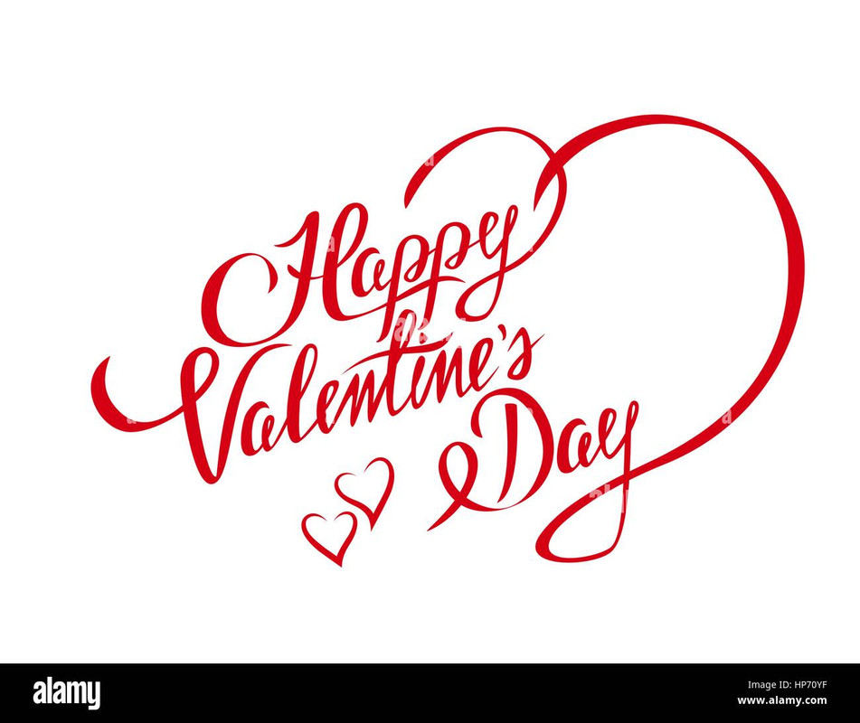 happy valentines day design element with stylish heart shape and text ...