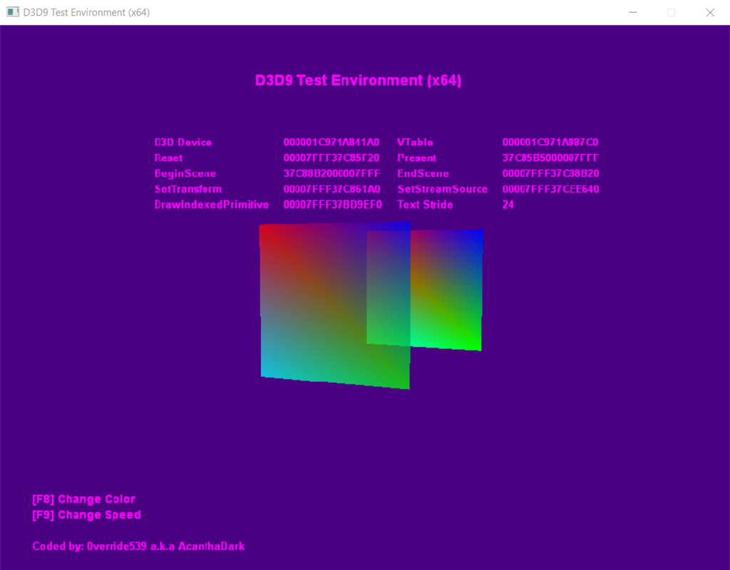 [Release] D3D9 Test Environment (x64)