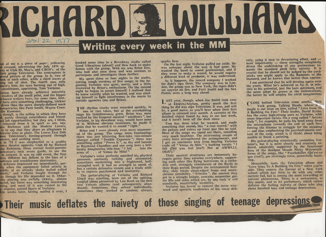 Television - Marquee Moon (Rhino High Fidelity AAA reissue, Jan 2024) | Page 26 | Steve Hoffman ...