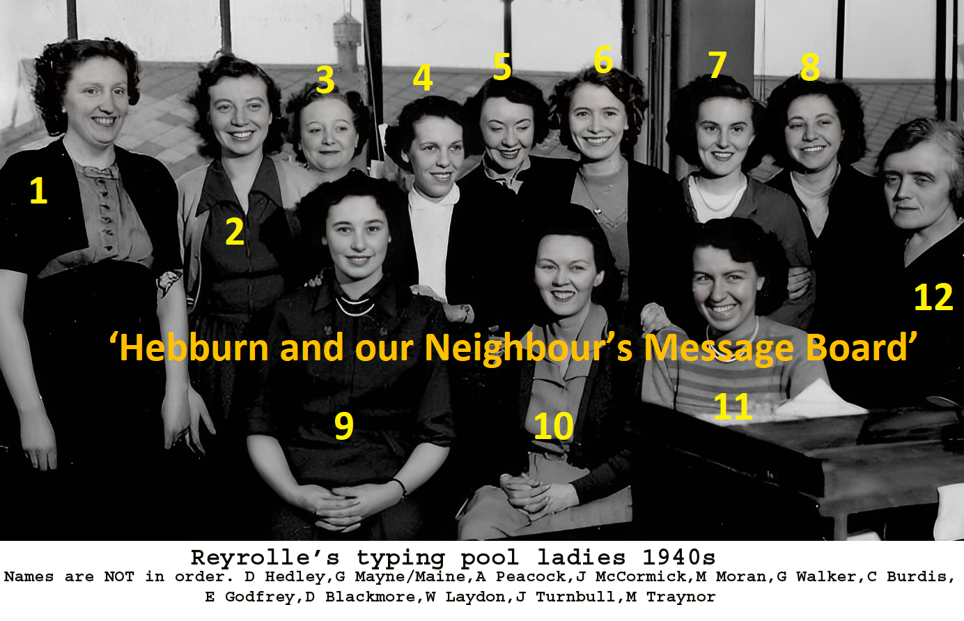 NAMES Reyrolle Typists 1940s copy Copy — Postimages