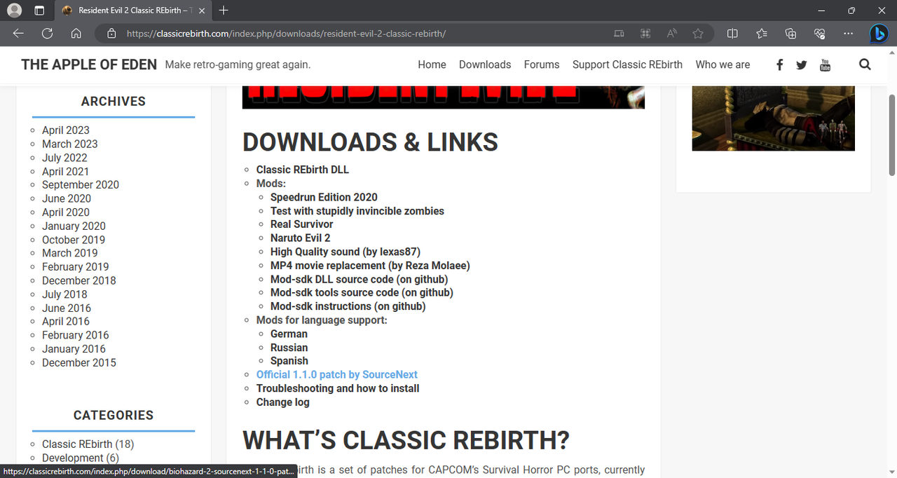 Installation guide for “resident evil 2 classic rebirth” | PSX-Place
