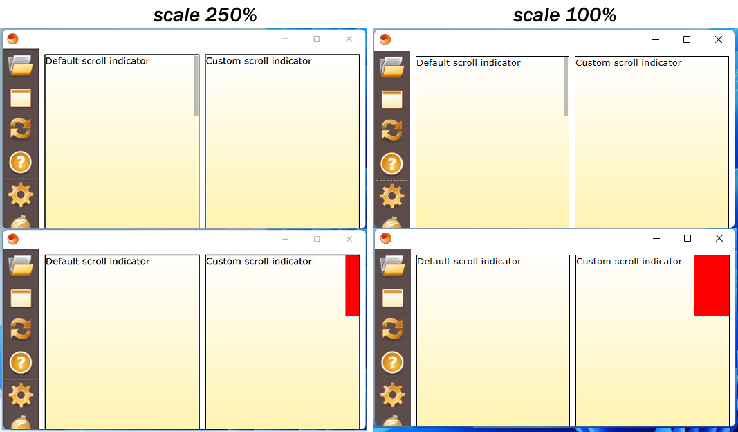 Topic: scrollbar size dpi bug / sciter