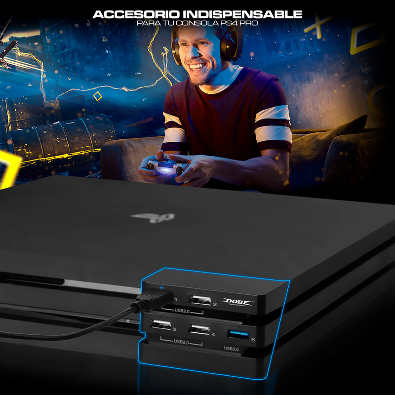 Ripley - HUB USB PARA PLAYSTATION 4 PRO EXTENSION USB RAC STORE