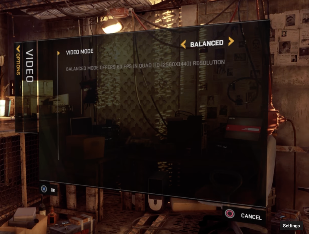 how to change graphic modes? : r/dyinglight