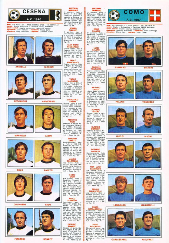 Calciatori 1970 1971 ( Panini) 43 — Postimages