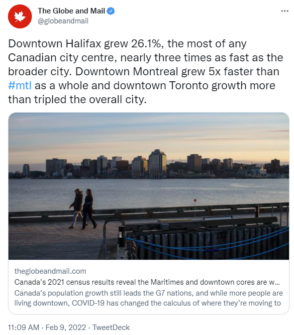 Downtown Halifax population growth - SkyscraperPage Forum
