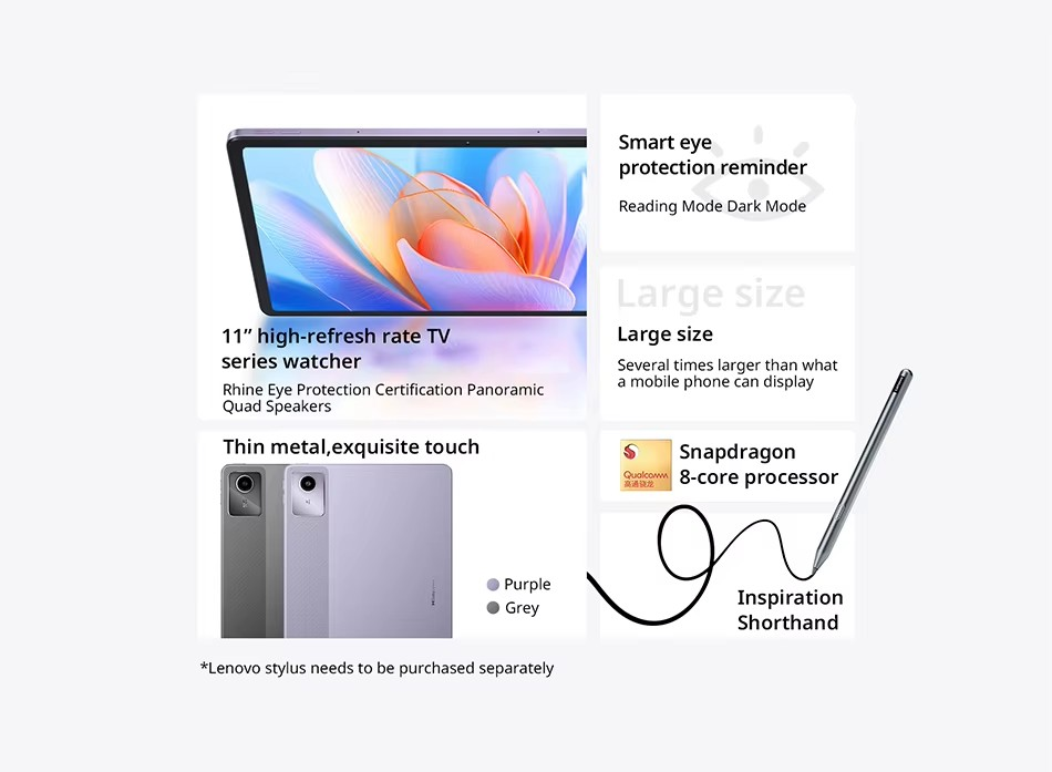 Tablet Lenovo Xiaoxin Pad 2024 11" 8Gb Ram Gris LENOVO | falabella.com