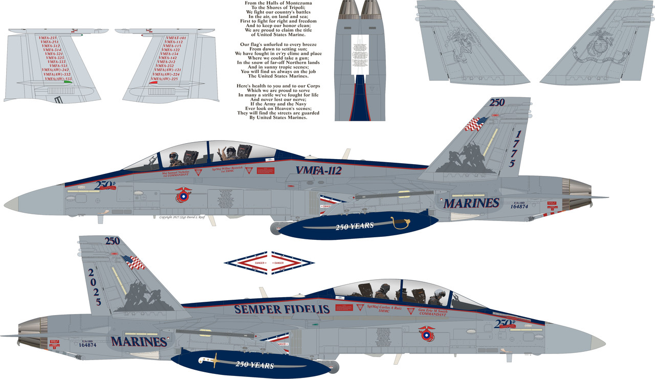 Marine Corps 250th Birthday F/A-18D - General Discussion - Large Scale ...
