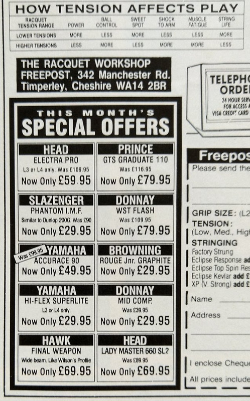 1991 UK Racquets Advert | Talk Tennis