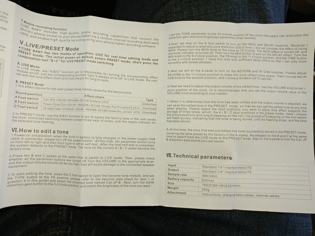 Cuvave - Cube Baby - MFX, Rechargeable , USB Audio, Cab IR. Bluetooth ...