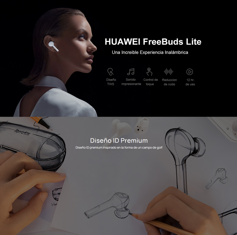 Huawei Audífonos Freebuds Lite CM-H1C Blanco | Sodimac Perú