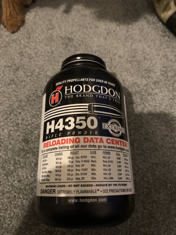 WTS Hodgdon H4350 rifle powder Sacramento - Calguns.net