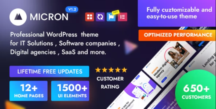 Micron - Technology IT Solutions & Software WordPress Theme – Bliter GPL