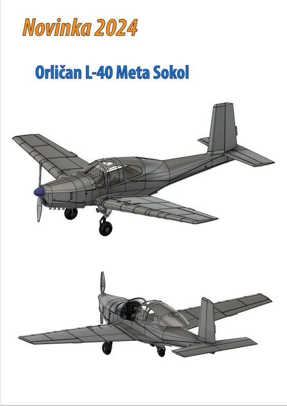 1/48 & 1/72 - Orličan L-40 Meta Sokol 3D printed kits by Airmastr - 3D renders+box art - The ...