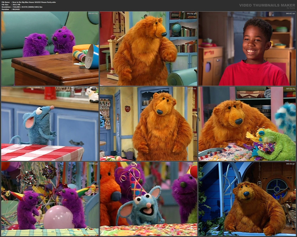 Bear in the Big Blue House S01 E03 Mouse Party mkv — Postimages