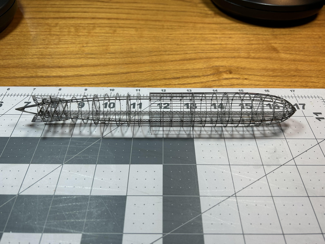 Finished Photos of 1/1000 Scale Metal Skeleton Graf Zeppelin (LZ127 ...