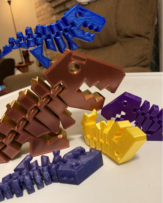 Benchies, ampersands, meet my dinos : r/3Dprinting