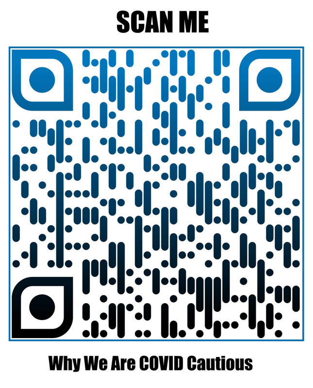 Why We Are COVID Cautious qr code — Postimages