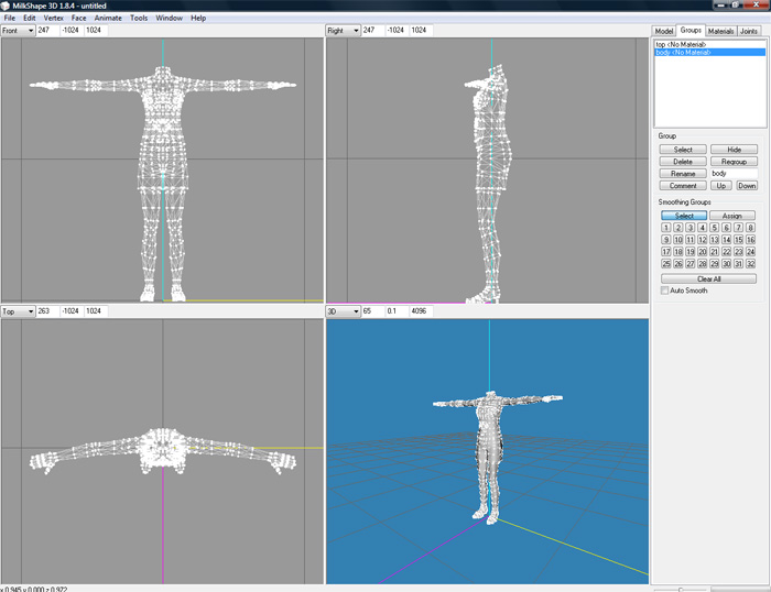 Tutorial: Seperating a Full Body Mesh: fantasyrogue — LiveJournal