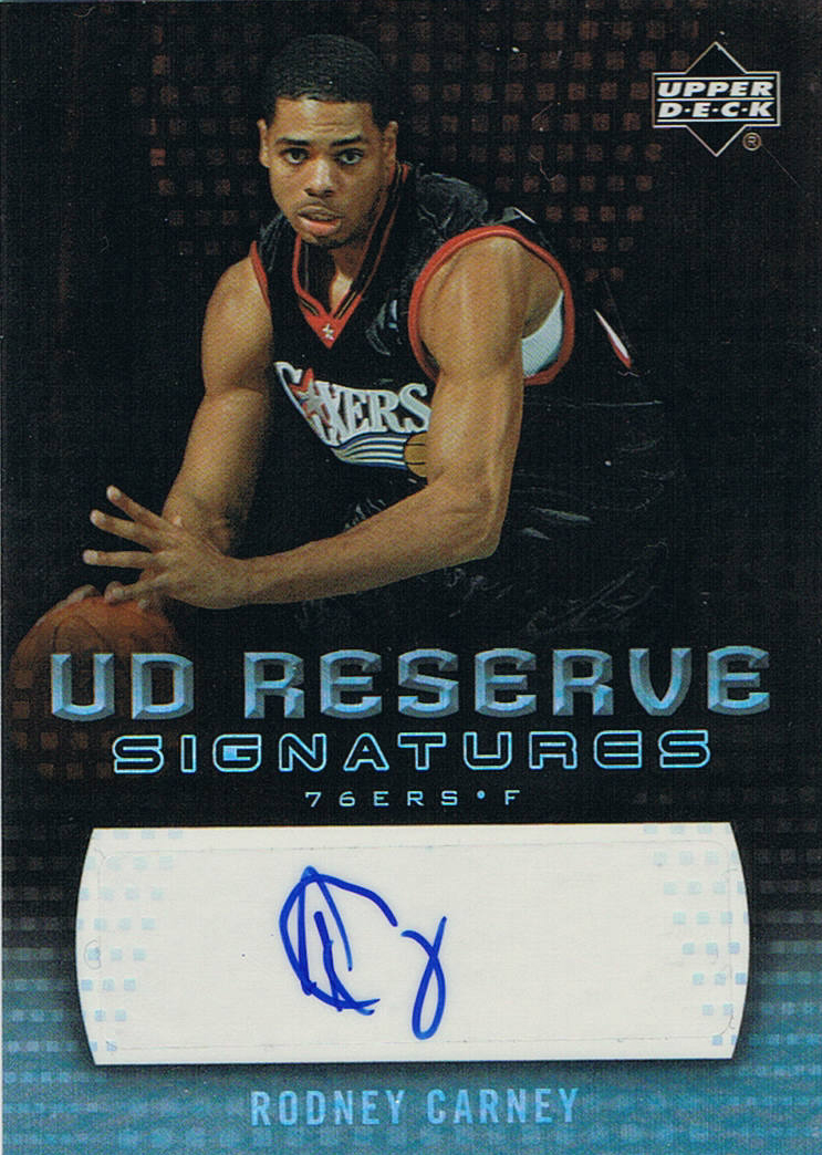 001 UD Reserve Signature Rodney Carney — Postimages