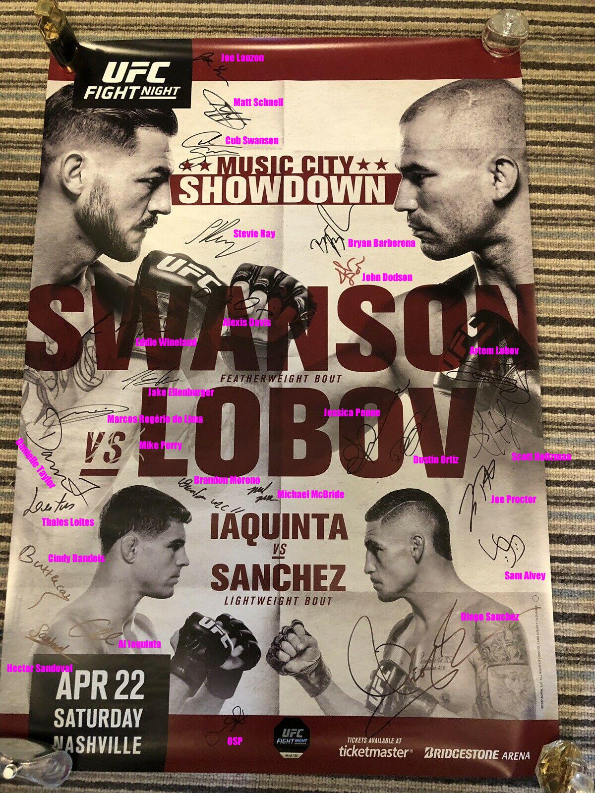 Can you guys help recognise these UFC fighters signatures? | Sherdog ...