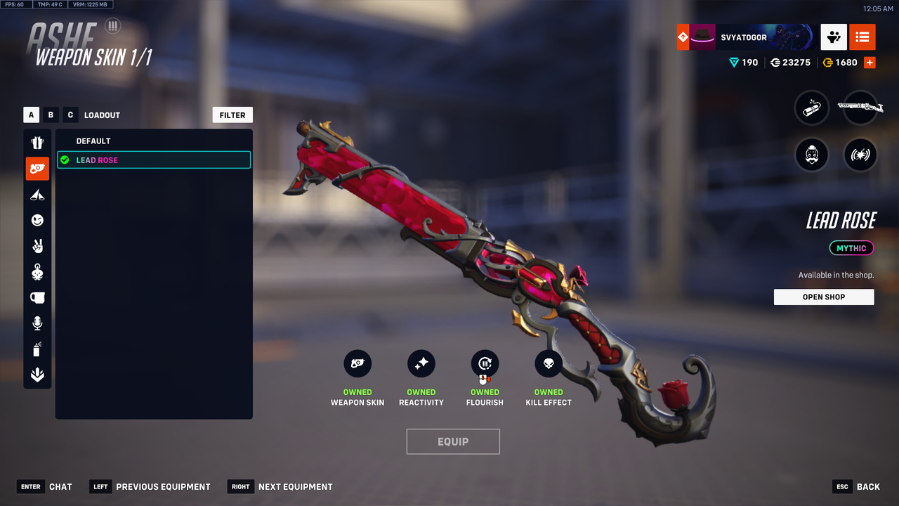 Buy Legendary Skins | Maestro Sigma | Conductor Rein | 23K Credits| 190 ...