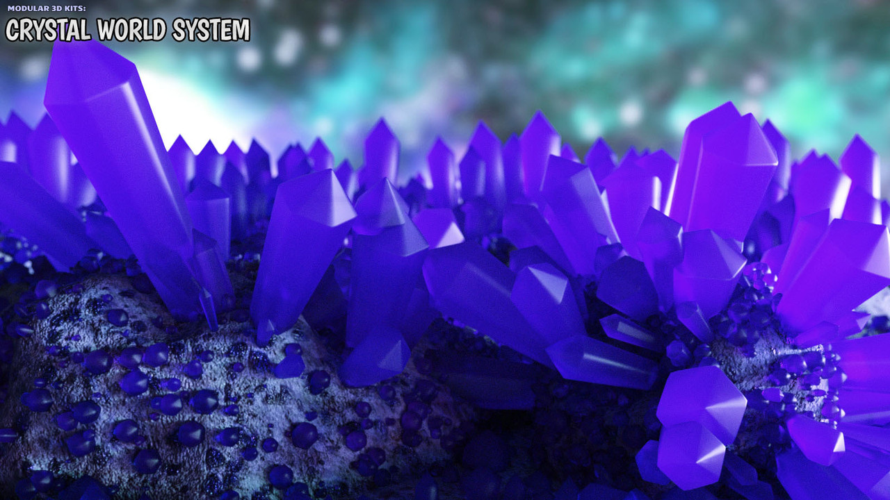 Modular 3D Kits - Crystal World System 2025 - Free Daz 3D Models