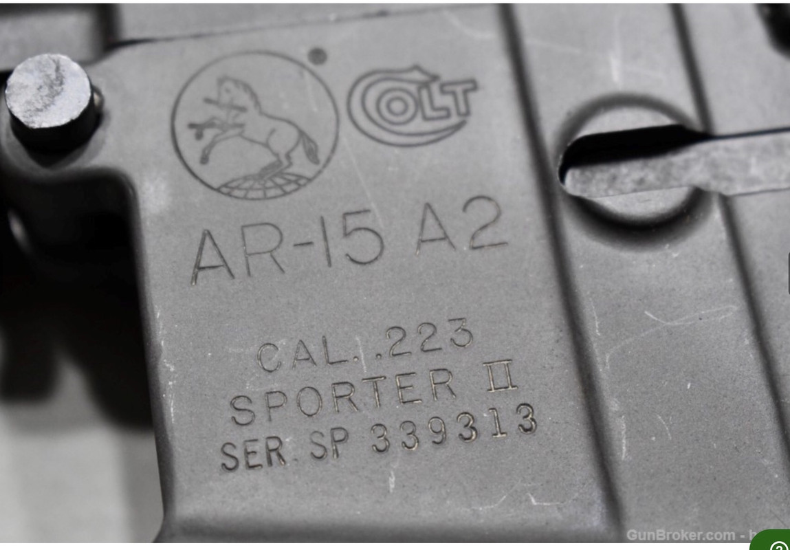 Colt Sporter II Changes Over Their Serial Number Range > A2 Builds ...