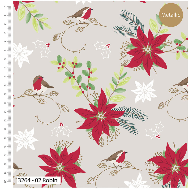 Traditional Poinsettia 3264 02 Robin — Postimages