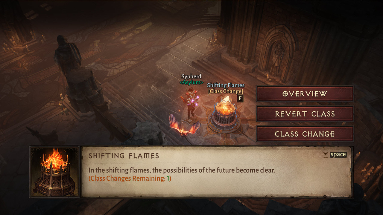 Shifting flame Revert Class Issue - Bug Report - Diablo Immortal Forums
