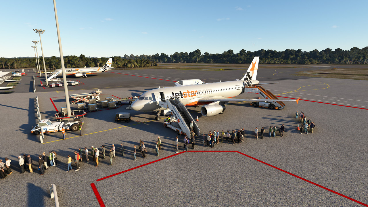 NZFF • Jetstar deplaning at YBCG
